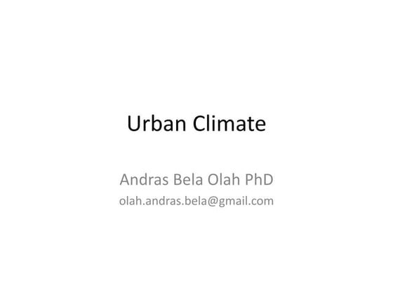 Urban heat island India | PPT