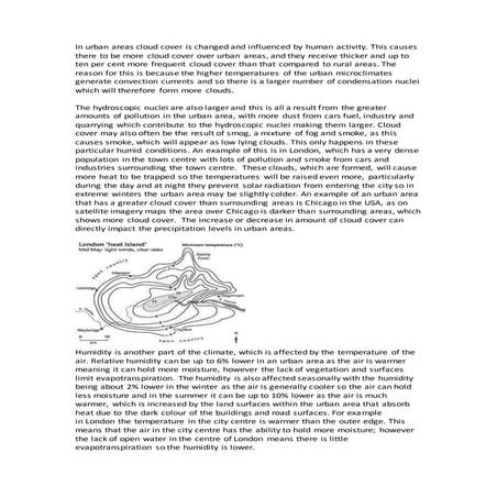 Urban climate heat island case study hw | PDF