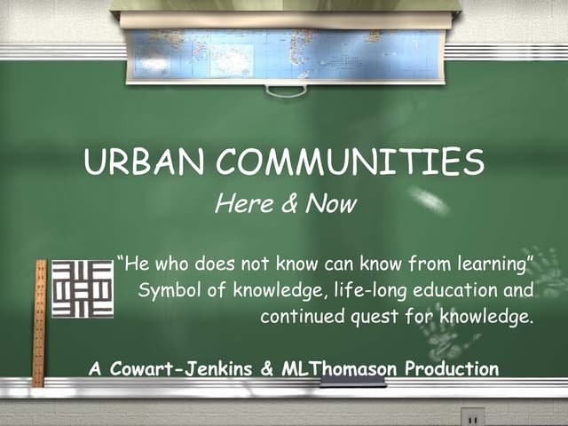 Community types: urban, rural and suburban. | PPT