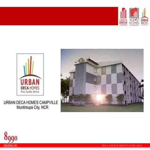 Urban deca homes campville project presentation | PPTX
