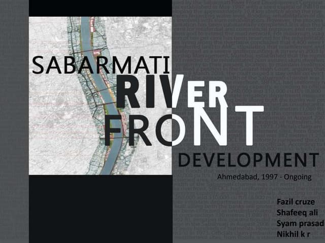 Sabarmati Riverfront Development Project | PDF