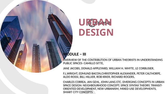kevin lynch theory five elements - urban design | PPTX