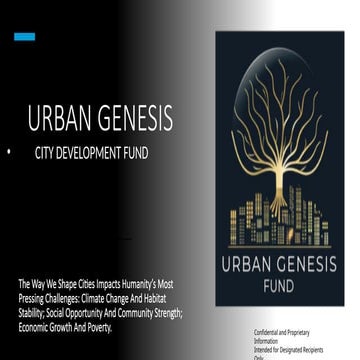 URBAN GENESIS FUND INTRO Lusaka land fund africa | PPTX