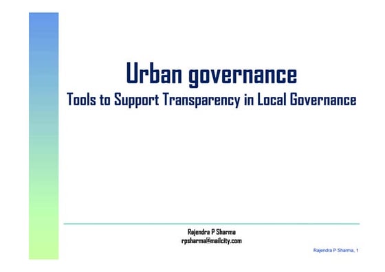 Local Government Revenues: Sources, Challenges and Reforms | PPT