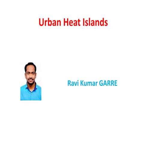 Urban heat islands | PPTX