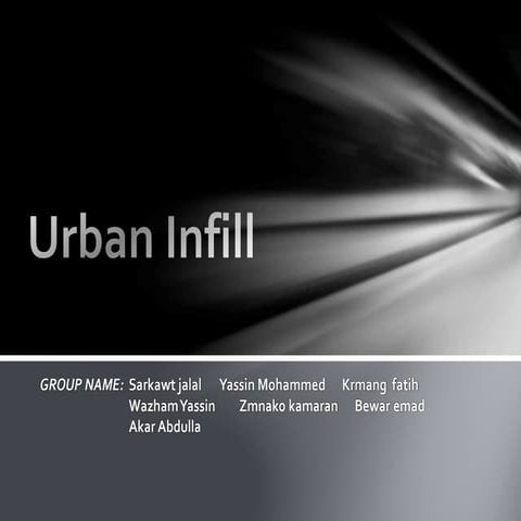 Urban infill | PPTX