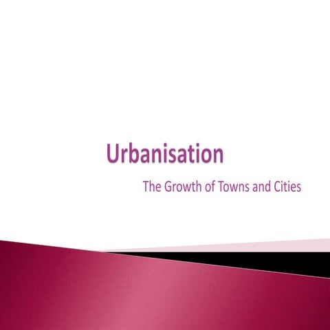 Urbanisation - Junior Cert Geography | PPTX