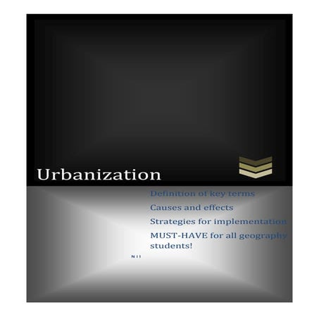 Urbanization Notes | PDF