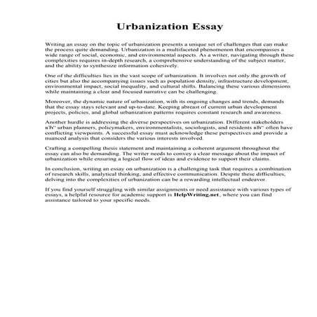 Essay On City Life.pdf