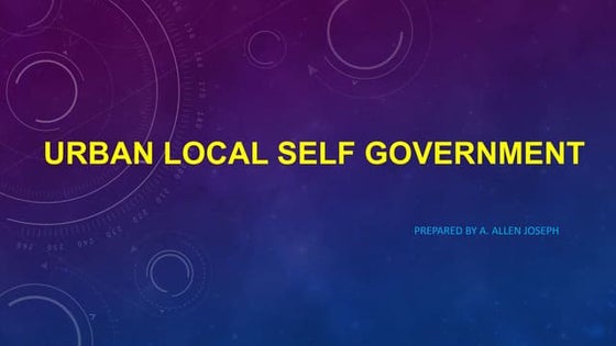 Local self government | PPT