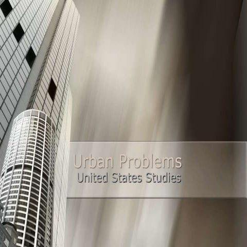Urban Problems | PPTX