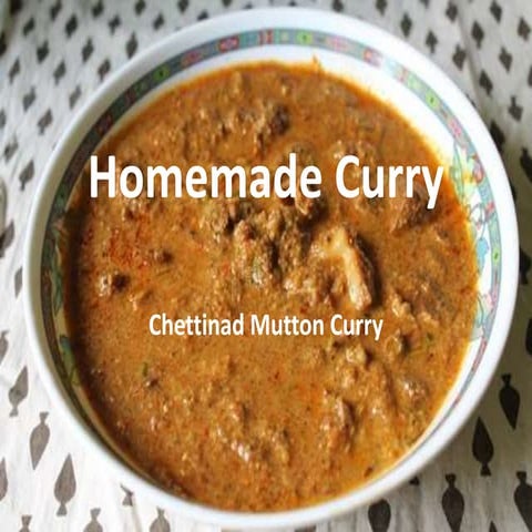 Homemade Curry Recipe | PPTX