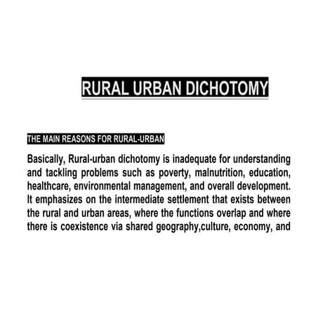 URBAN RURAL DICHOTOMY.docx
