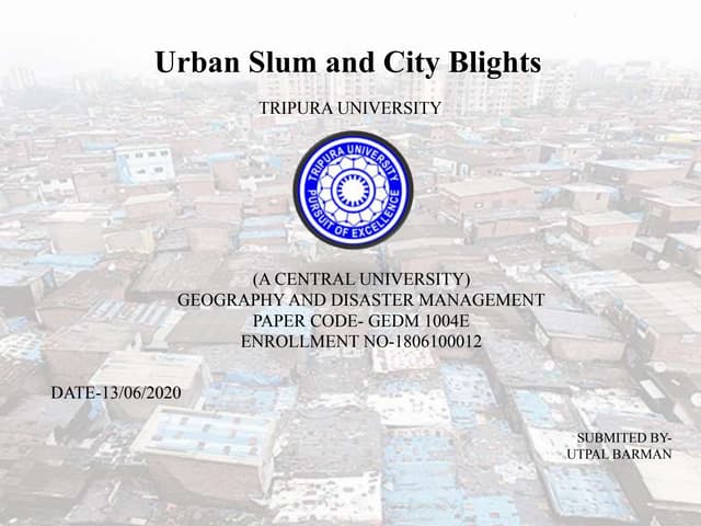Slums In India | PPT