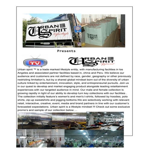 Urban Spirit Apparel | PDF