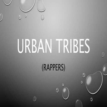 URBAN TRIBES.pptx