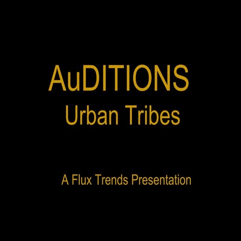 urban tribes | PPTX