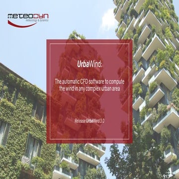 Wind computation in urban areas: UrbaWind 3.0 new features | PDF