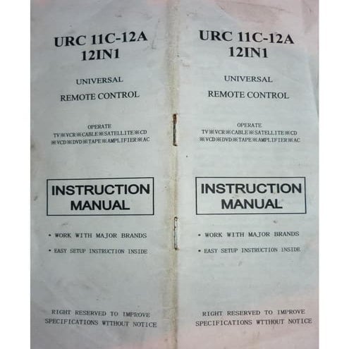 Urc 11 c 12a - manual | PDF