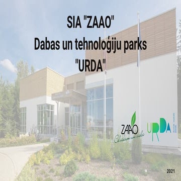 Dabas un tehnoloģiju parka URDA vides izglītības aktivitātes | PDF
