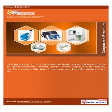U R Diagnostics Pvt. Ltd., Faridabad, Semi Auto Biochemistry Analysers ...