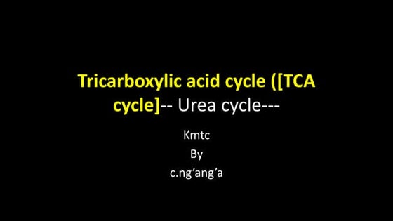 Disorders of urea cycle steps sequence of reactions.pptx