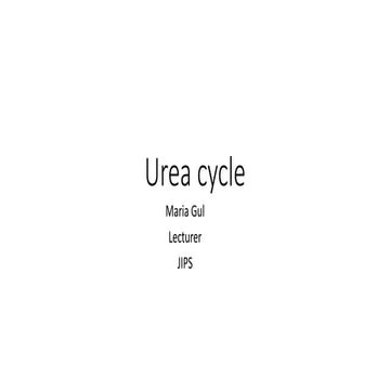 Urea cyce | PPTX | Chemistry | Science