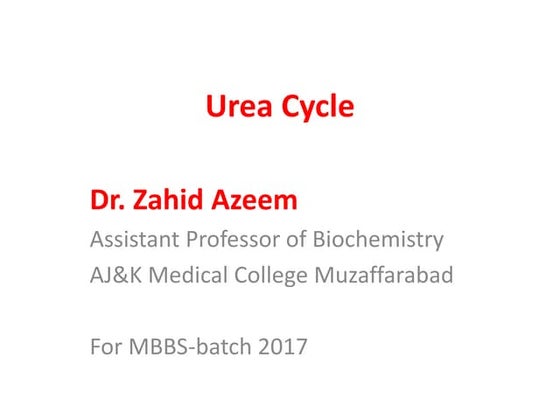 urea cycle.pptx