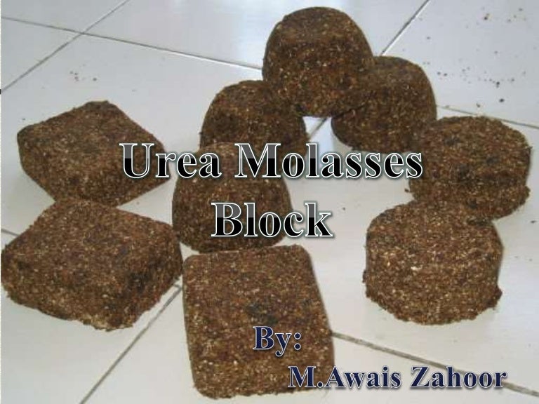 Urea molasses block
