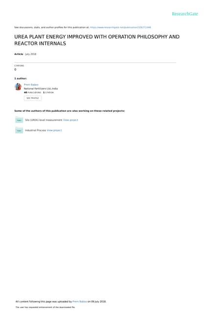 Super conversion in urea reactors with super cup high efficiency trays ...