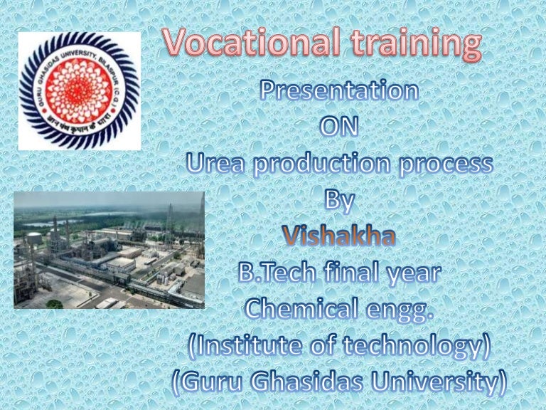 Urea production process