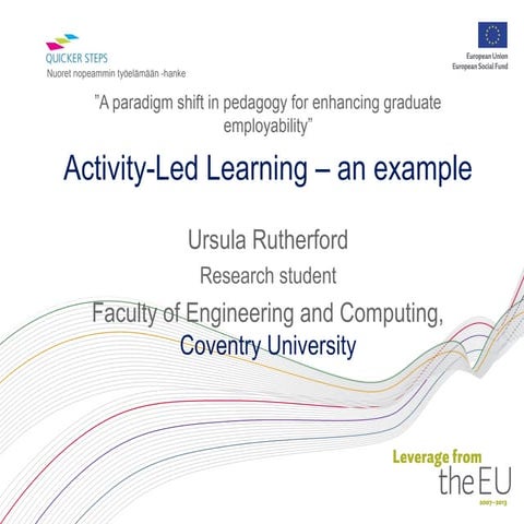 Activity-Led Learning – an example | PPT