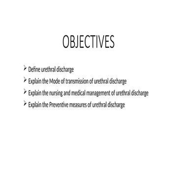 URETHRA DISCHARGE for STI MANAGEMENT IN CLINICS.pptx