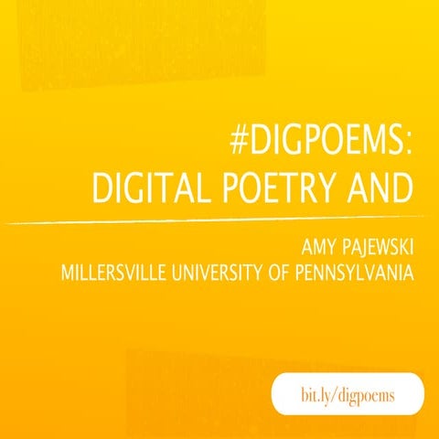 Digital Poetry & Its Convergence into New Media | KEY