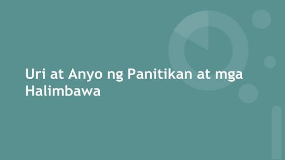 Anyo at Uri ng Panitikan | PPTX