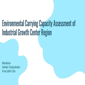 Environmental Carrying Capacity Assessment of Industrial Growth Center ...