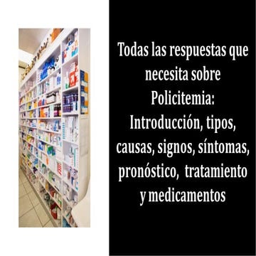 Poliglobulia y Policitemia diagnostico y tratamiento | PPTX