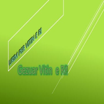 Urim per vitin e ri | PPT