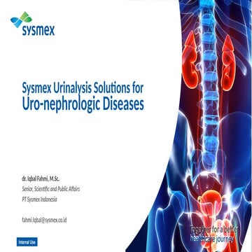 Urinalysis Sysmex - Clinical Pathology Resident Program | PPT