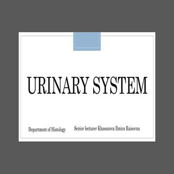 Urinary.pptx knowledge about tracts and inauguration of the day | PPT
