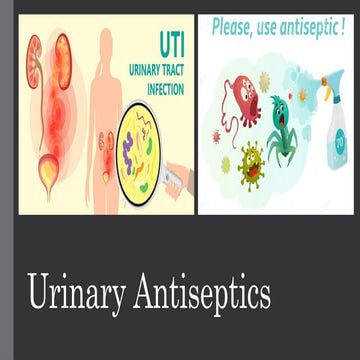 Urinary Antiseptic department of pharmacology | PPTX