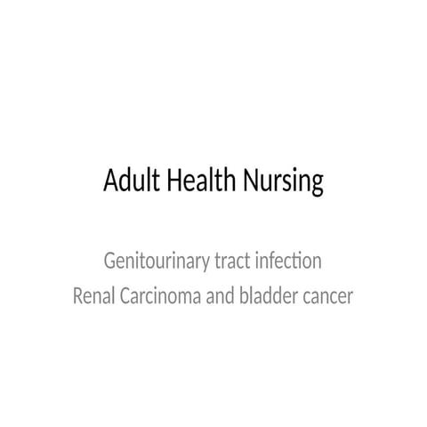 urinary bladder and renal carcinoma.pptx