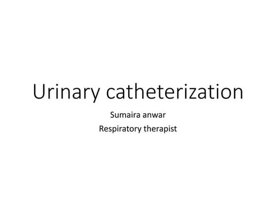Catheterization Ppt