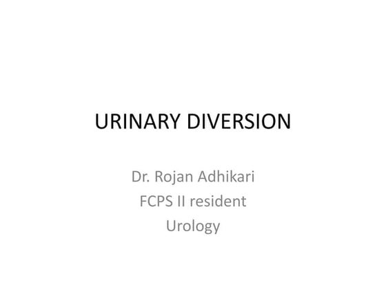 Urinary diversion | PPT