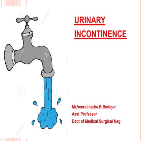 Urinary retention and incontinence | PPTX