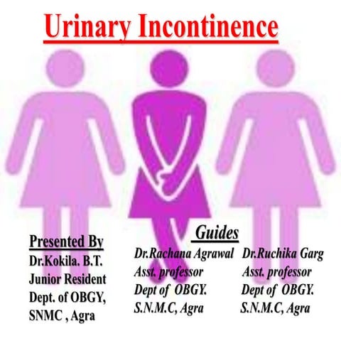 Urinaryincontinence final | PPTX | Sexual Conditions | Sexual Health