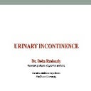 Urinary incontinence new | PDF