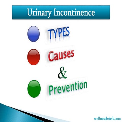 Urinary Incontinence: Types, Causes & Prevention By Unique Wellness | PPTX