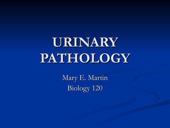 Pathology of urinary system | PPT