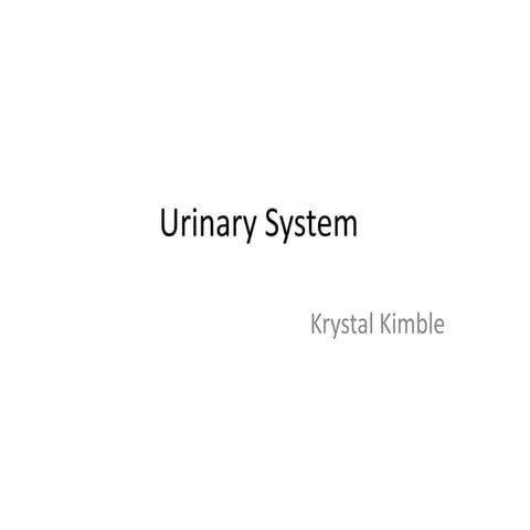 Chapter 9 urinary system abbreviations | PPTX